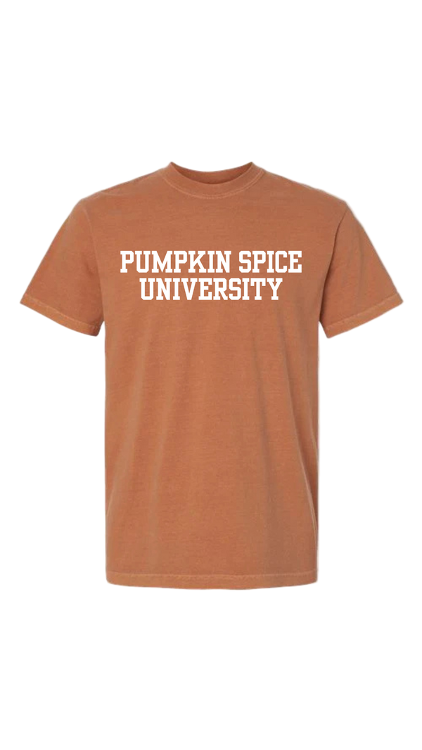Pumpkin Spice University Tee – Our Grounds Coffee Company